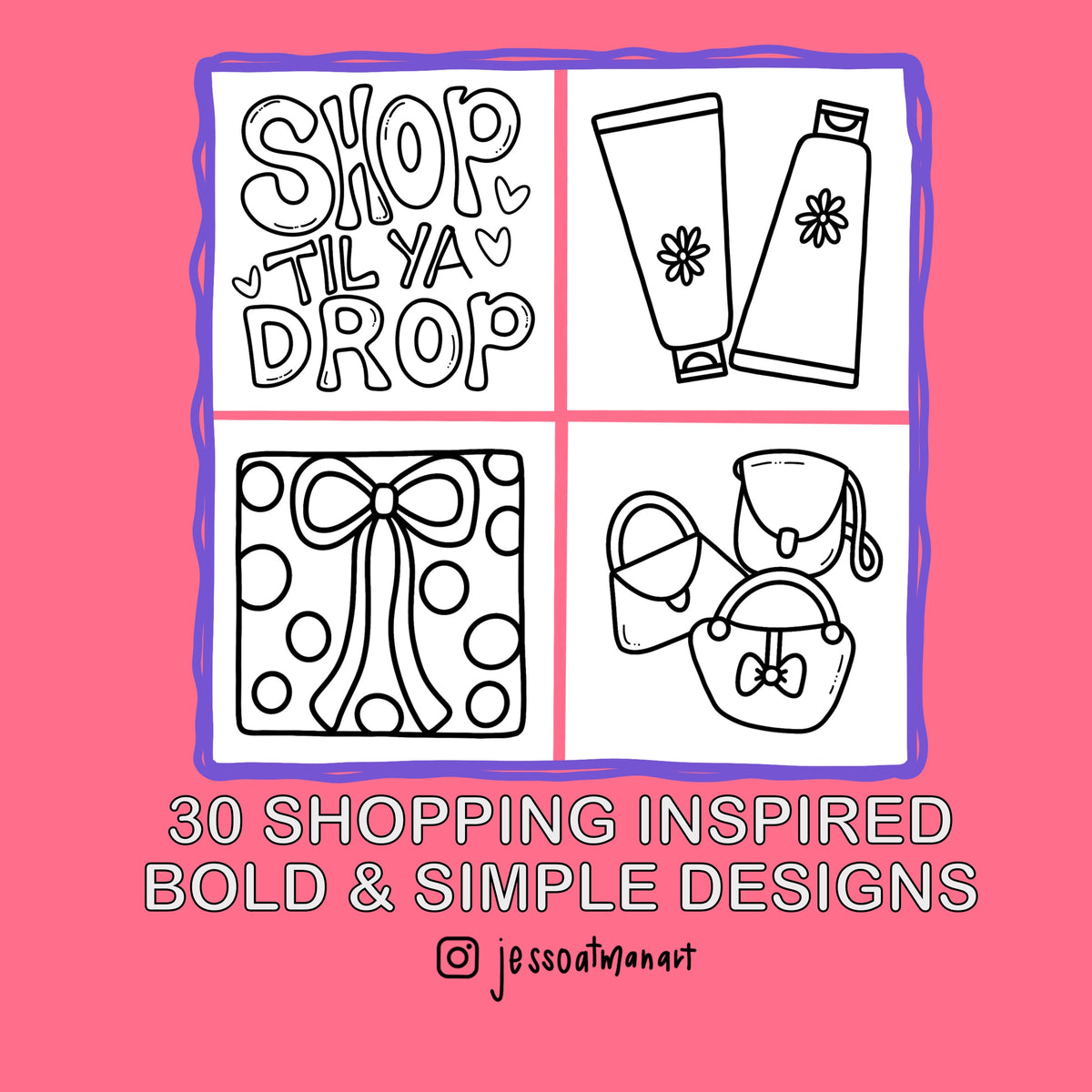 Digital Boujee Coloring Book – Jess Oatman Art